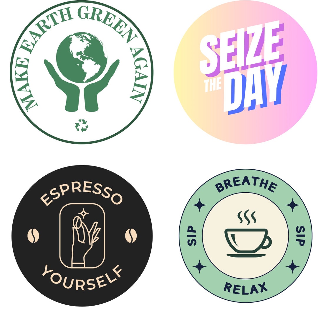 Digital Coffee Drink Sticker Pack - Etsy