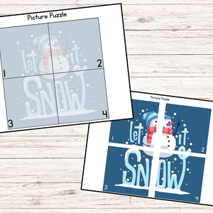 Christmas Busy Book Toddler Learning Binder Printable Educational ...