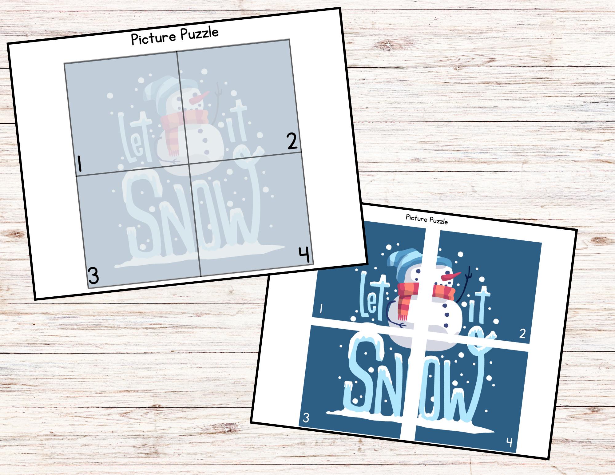 Christmas Busy Book Toddler Learning Binder Printable Educational ...