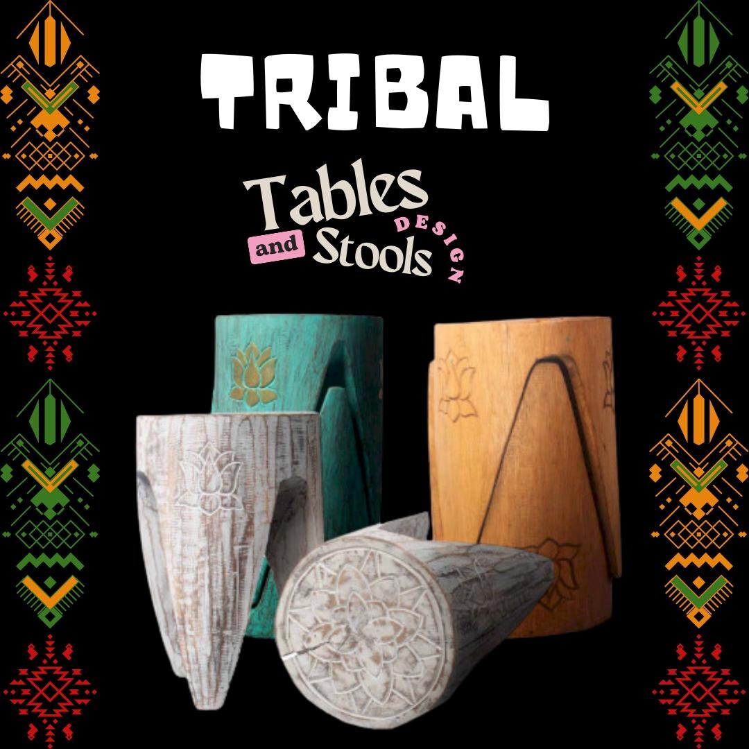 Tribal Tables / Stools | Albasia Wood Tribal Tables | Albasia Wood ...