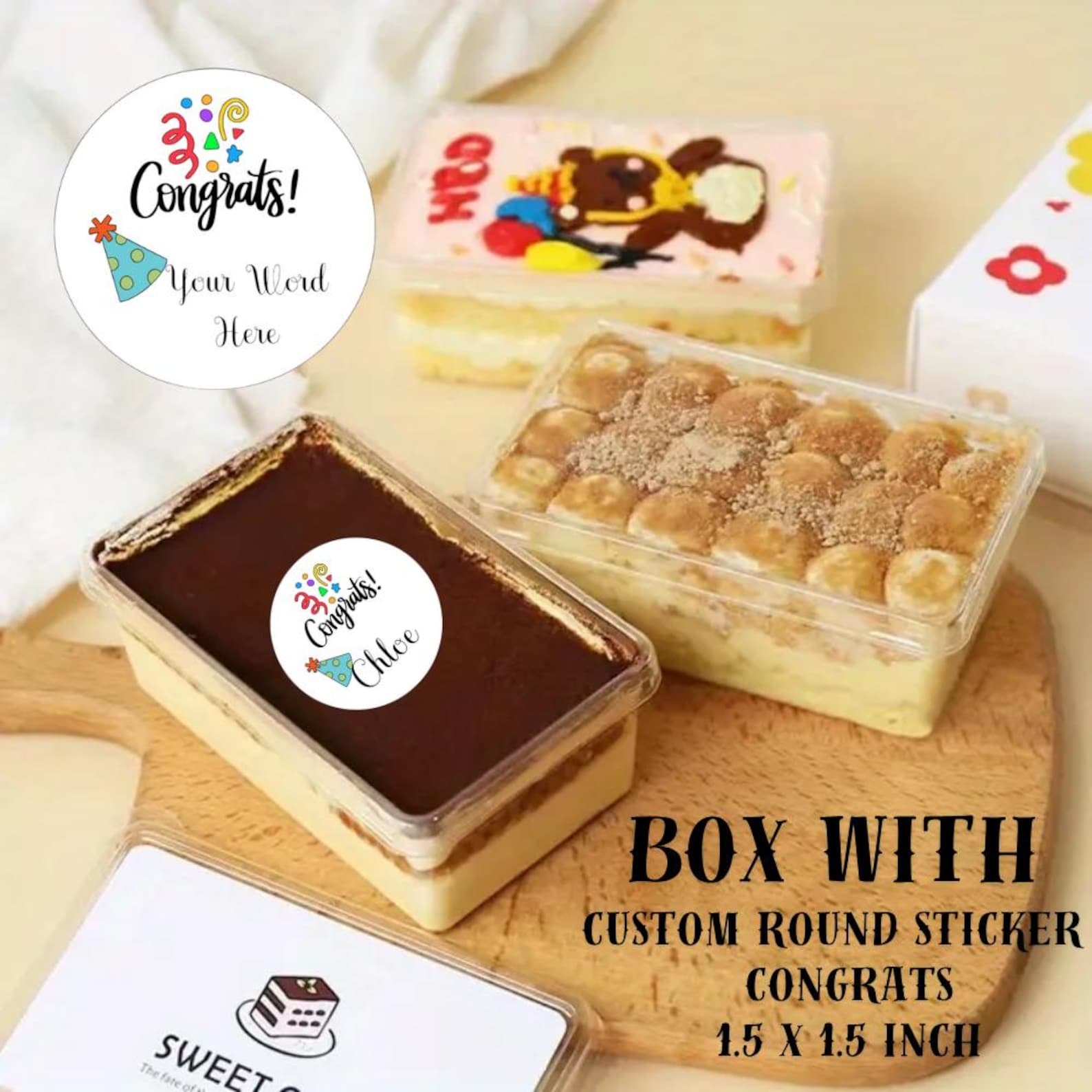 Transparent Cake Boxes for Cakes, Cookies and Pastries | PVC Dessert ...