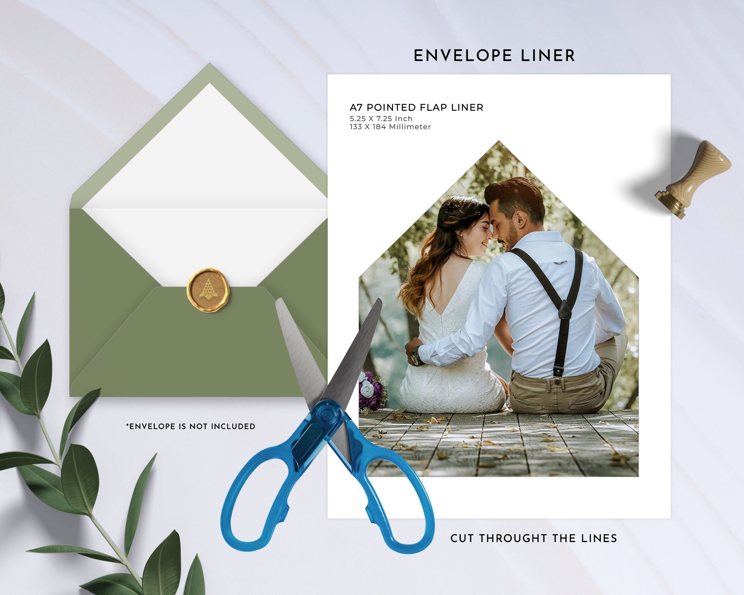 Wedding A7 Editable Envelope Liner Template, 5x7, Wedding Envelope ...