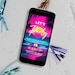 Editable Neon Beach Party Invitation: Tropical Palm (digital Template ...