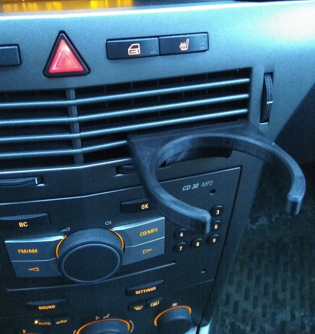 Opel Astra H Car Cup Holder. 3D Printed From Uv-resistant ASA - Etsy