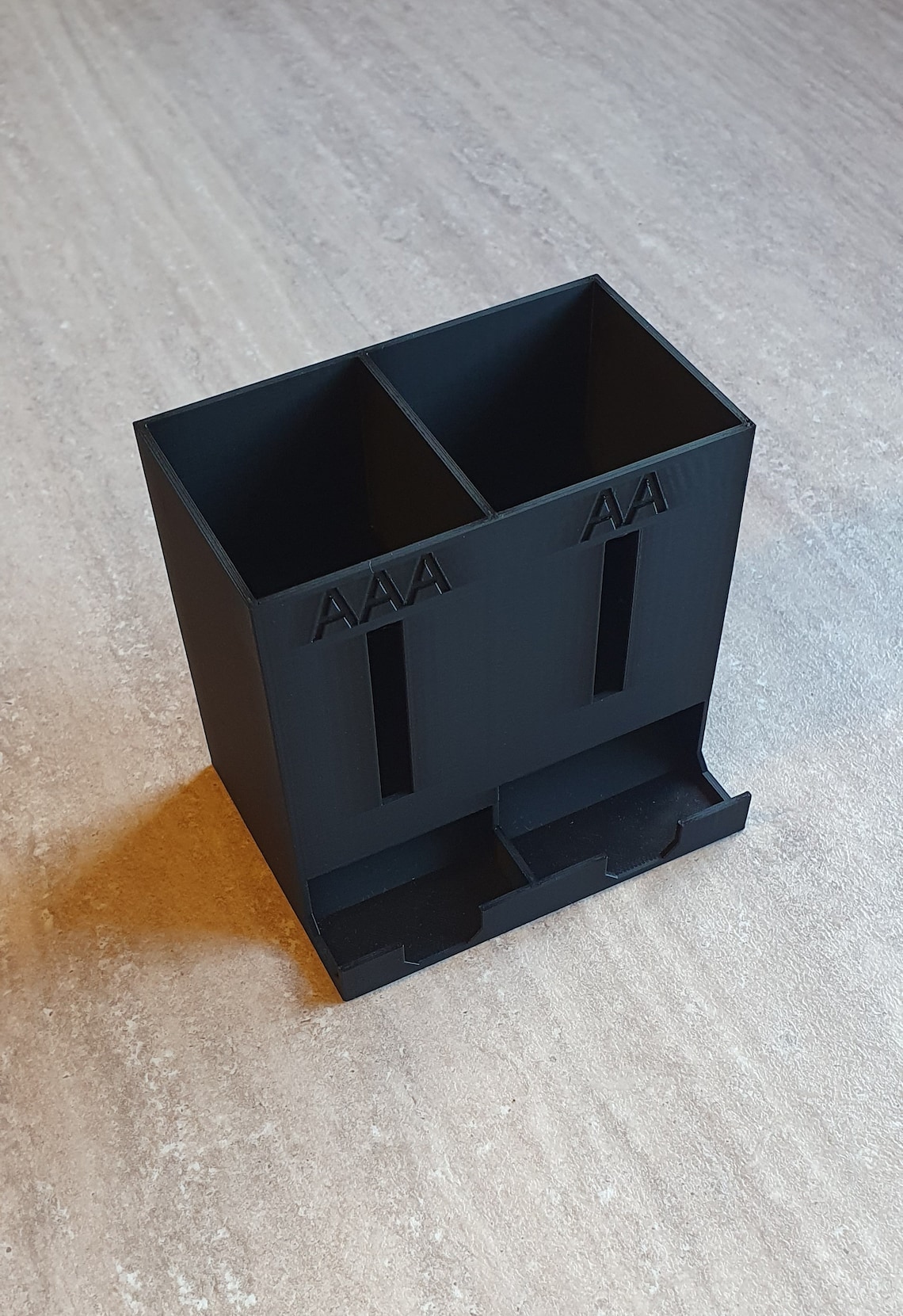 Battery Storage Box, 3D Printed and Sleek, Designed for AA and AAA ...