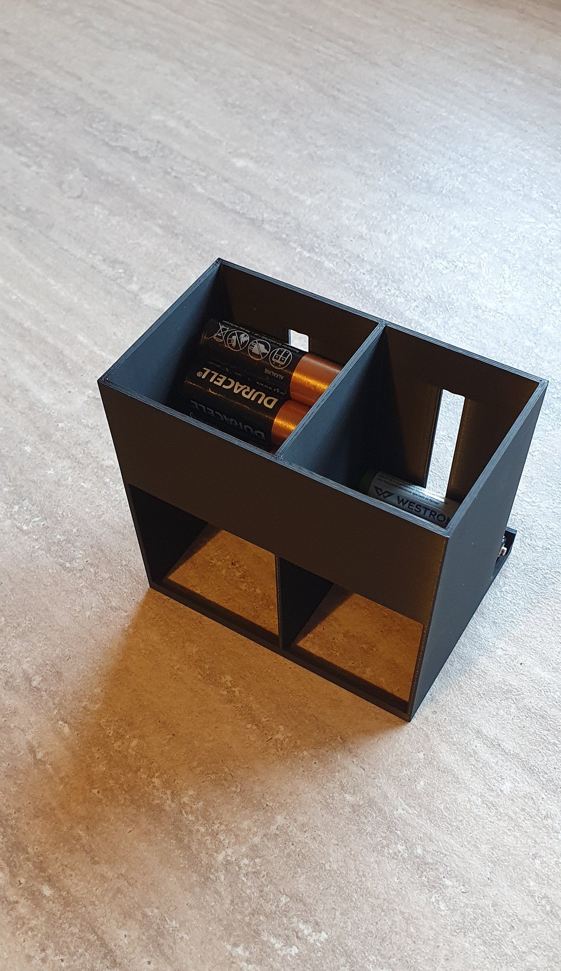 Battery Storage Box, 3D Printed and Sleek, Designed for AA and AAA ...