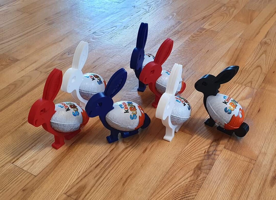 3D Printed Easter Bunny - Fun and Festive Toy for Kinder, Ideal Easter ...