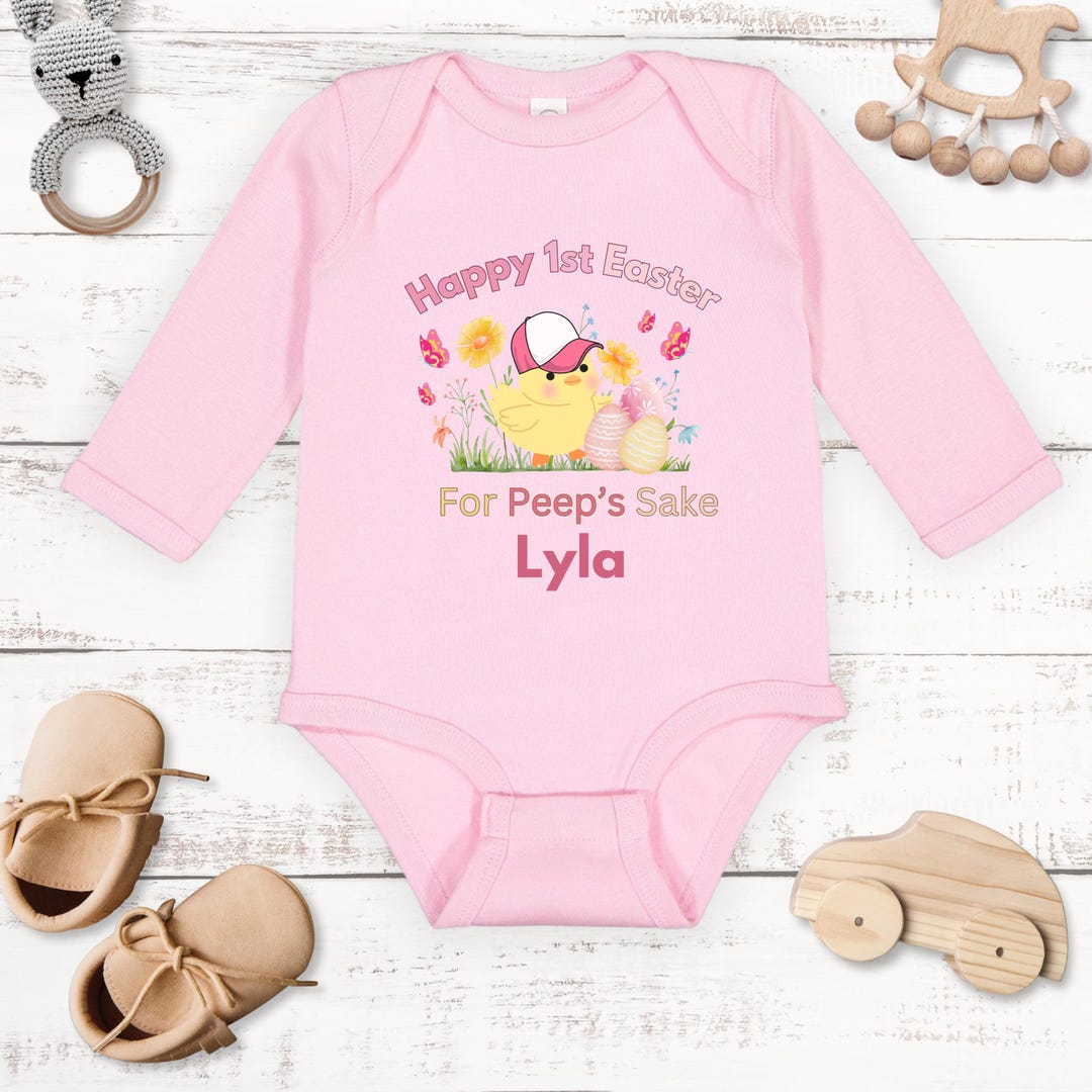 Personalized 1st Easter Bodysuit, Easter Baby Outfit, Custom Baby Gift ...