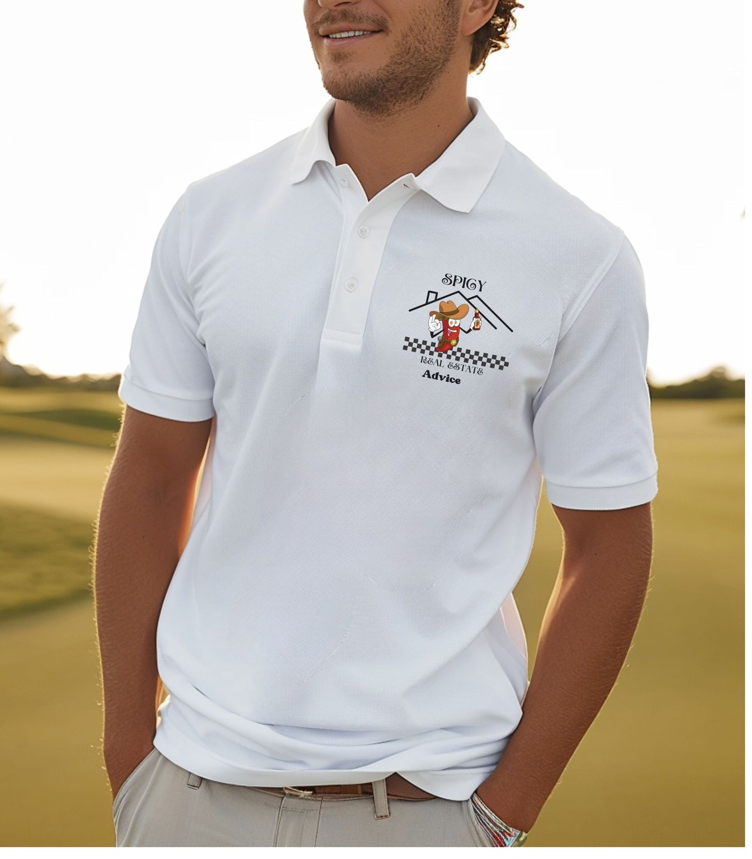 Real Estate Agent Polo Shirt: Spicy Realtor Tee, Cotton Blend - Etsy