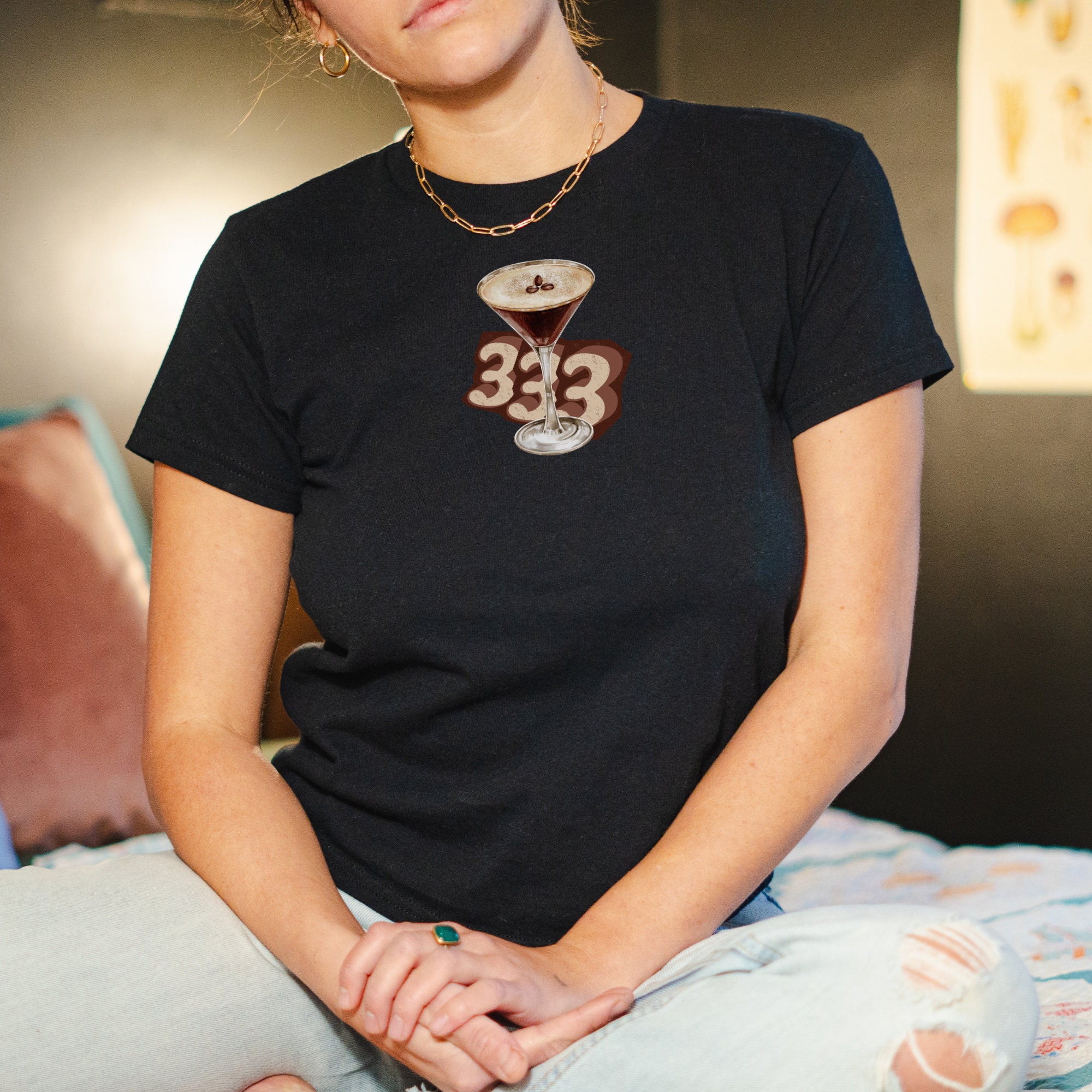 Espresso Martini Angel Numbers Y2K Graphic Baby Tee Shirts Mob Wife Old ...