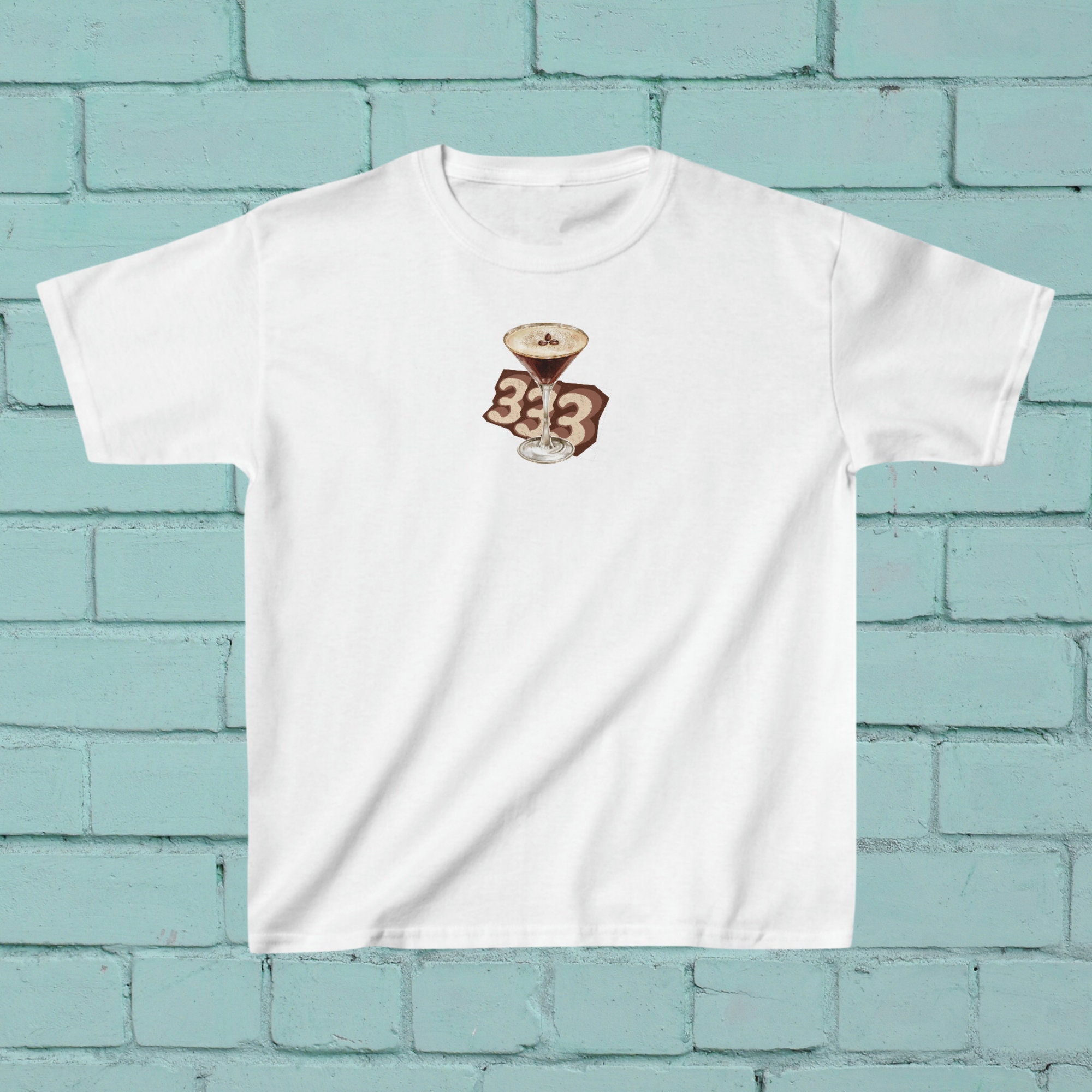 Espresso Martini Angel Numbers Y2K Graphic Baby Tee Shirts Mob Wife Old ...