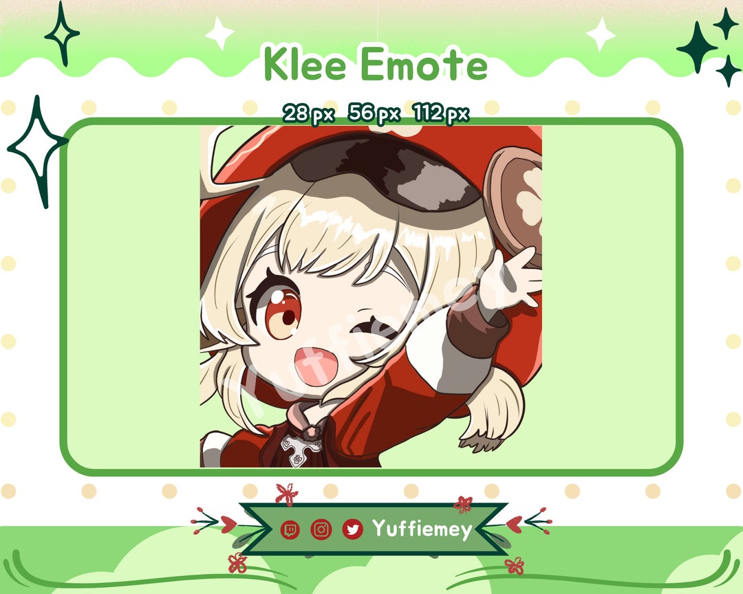 Genshin Impact Klee Waving Emote - Etsy