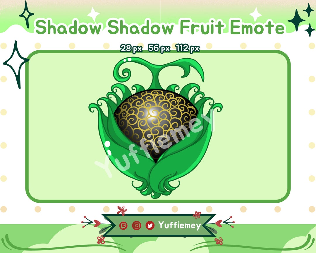 Shadow Shadow Fruit one Piece Emote twitch, Youtube, Discord Kage Kage ...