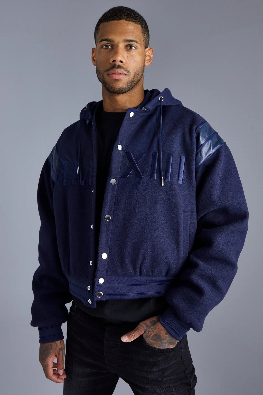 Mmxii Varsity Jacket With Hood - Etsy