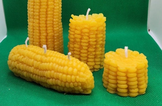 Corn Cob Beeswax Candle / Fall Candle / Harvest Candle/ Pure Beeswax ...