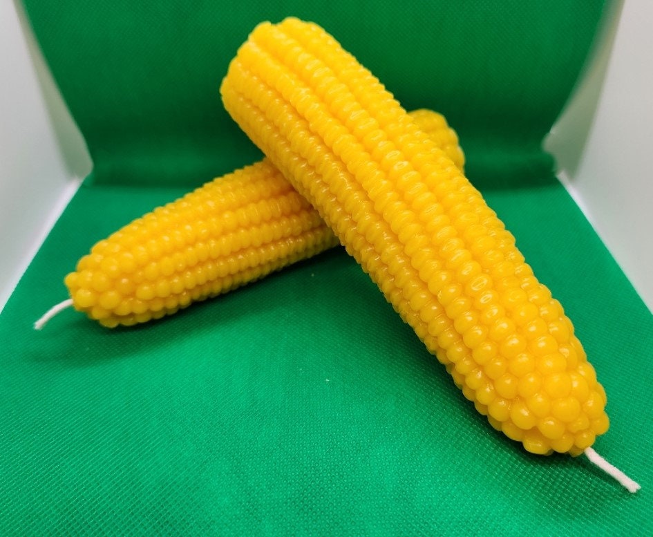Corn Cob Beeswax Candle / Fall Candle / Harvest Candle/ Pure Beeswax ...