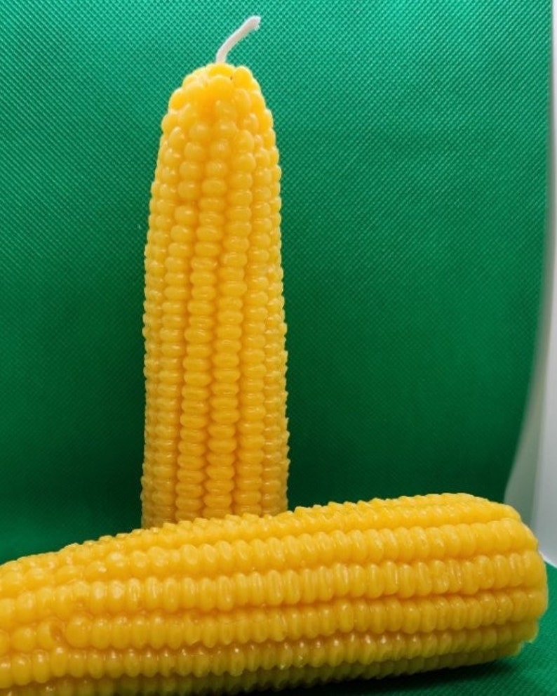 Corn Cob Beeswax Candle / Fall Candle / Harvest Candle/ Pure Beeswax ...