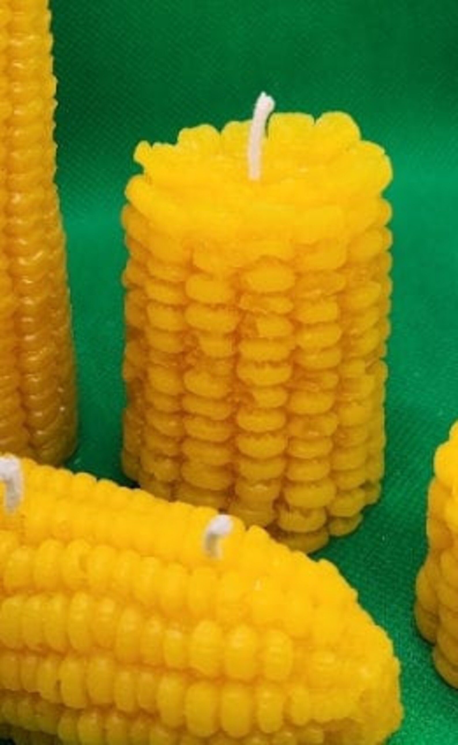 Corn Cob Beeswax Candle / Fall Candle / Harvest Candle/ Pure Beeswax ...