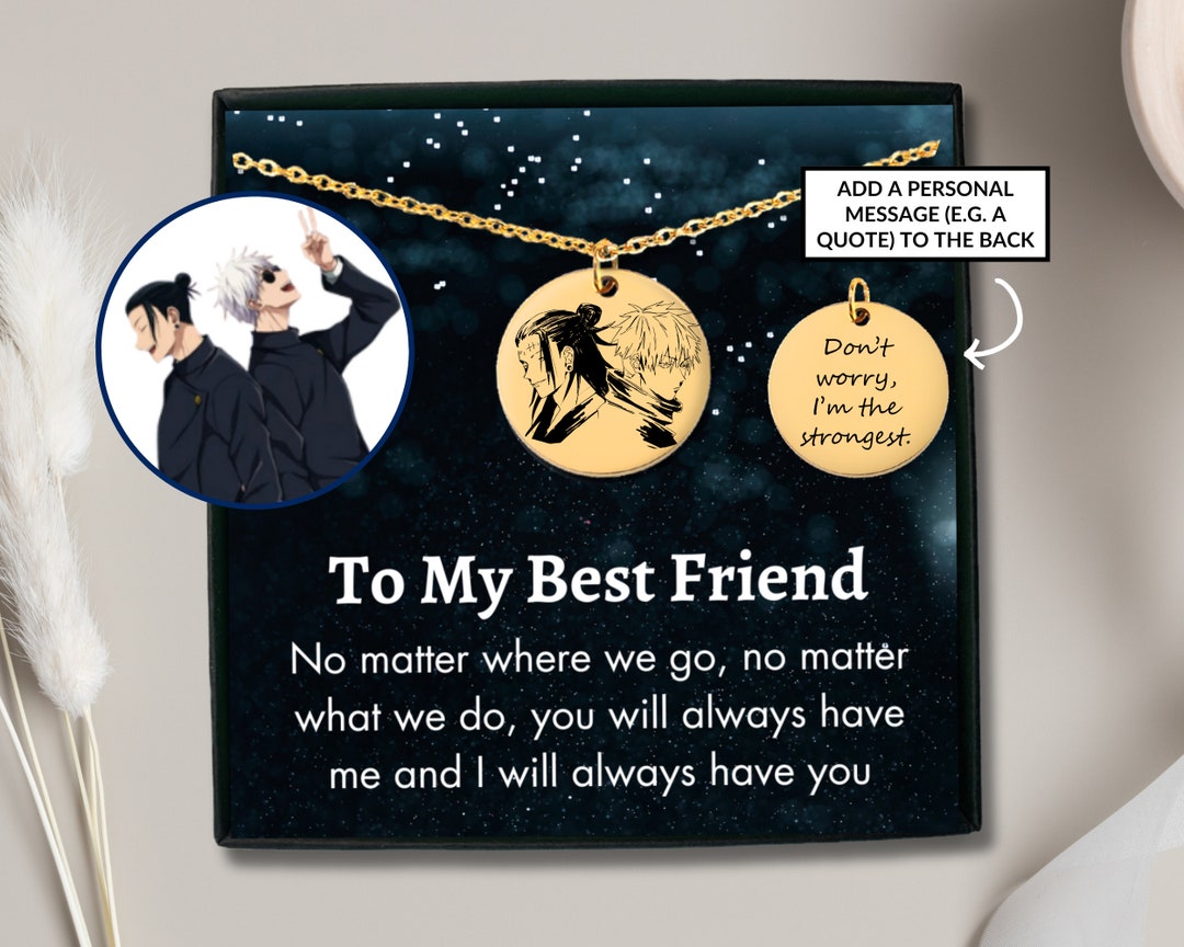 Gojo Geto Matching Necklace, Anime Gift for Her, Gojo and Geto Matching ...