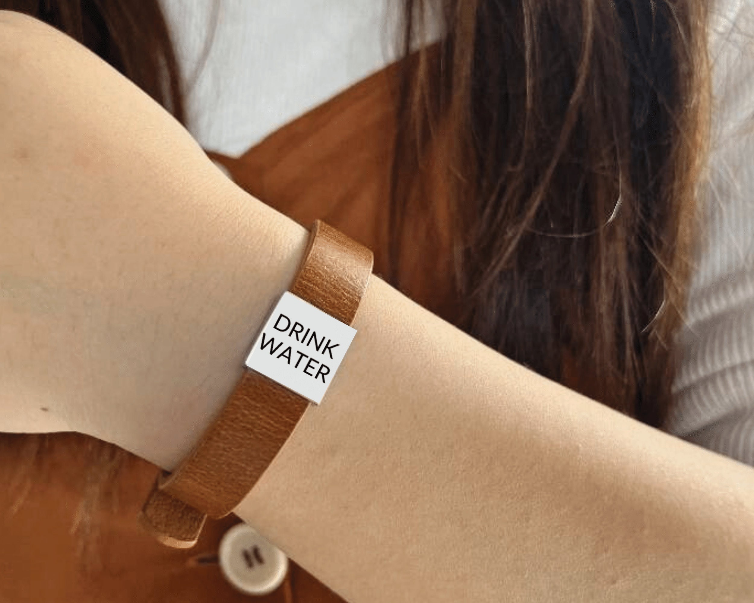 ADHD Daily Reminder Affirmations Mens Leather Bracelet - Etsy