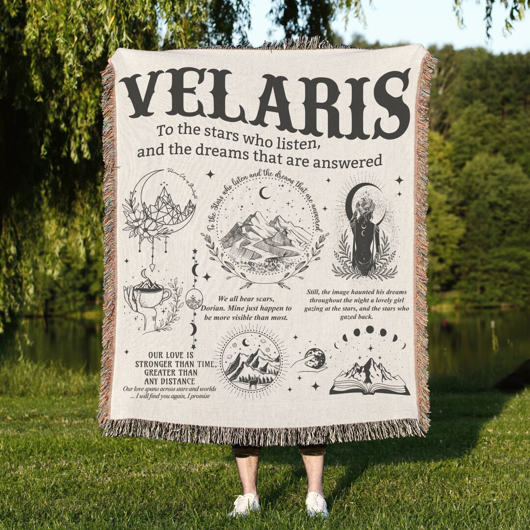 Romantasy Woven Blanket, City of Starlight Throw, the Night Court, A ...