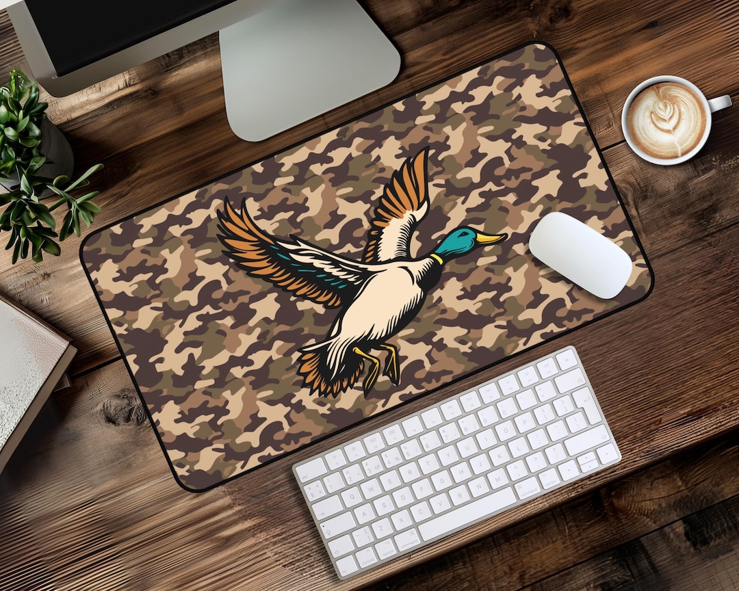 Duck Camo Desk Mat: Large XXL Neoprene Mouse Pad - Etsy
