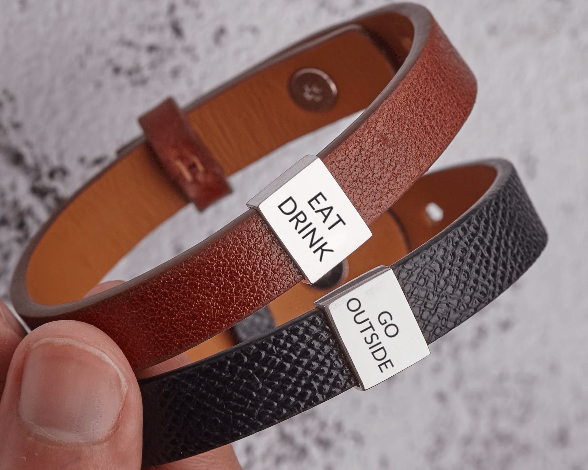 ADHD Daily Reminder Affirmations Mens Leather - Etsy