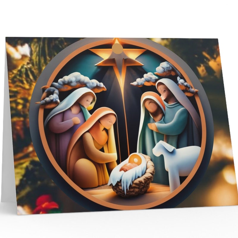 Nativity Cards - Etsy
