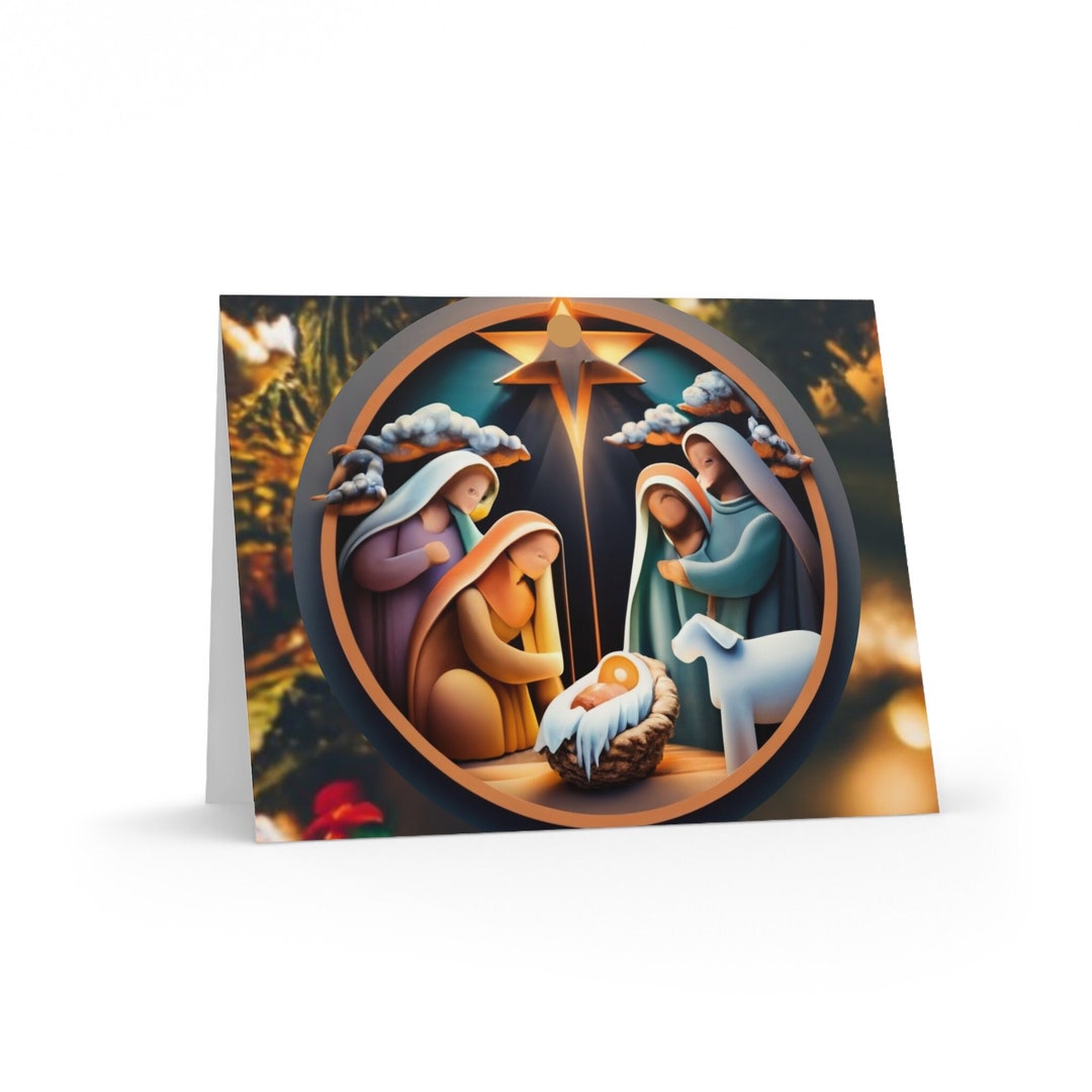 Nativity Christmas Card Set of 8,16,24 Unique Christmas Cards Box ...