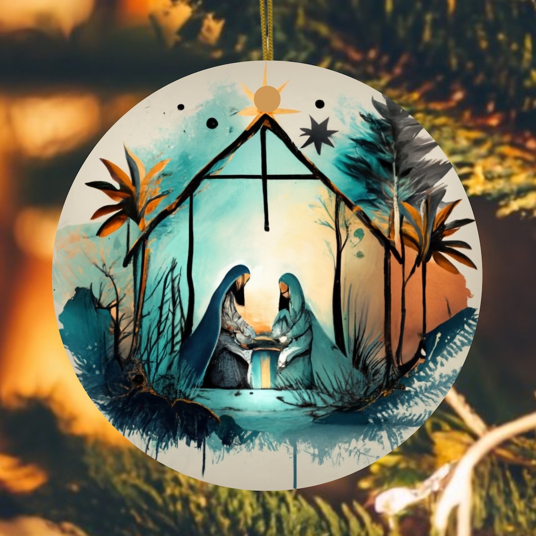 Nativity Christmas Ornament, Christmas Holiday Decorating, Jesus ...