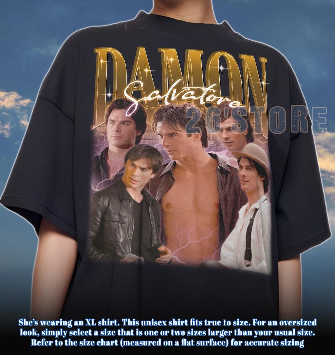 DAMON SALVATORE Shirt, Damon Salvatore Tshirt, Damon Salvatore ...