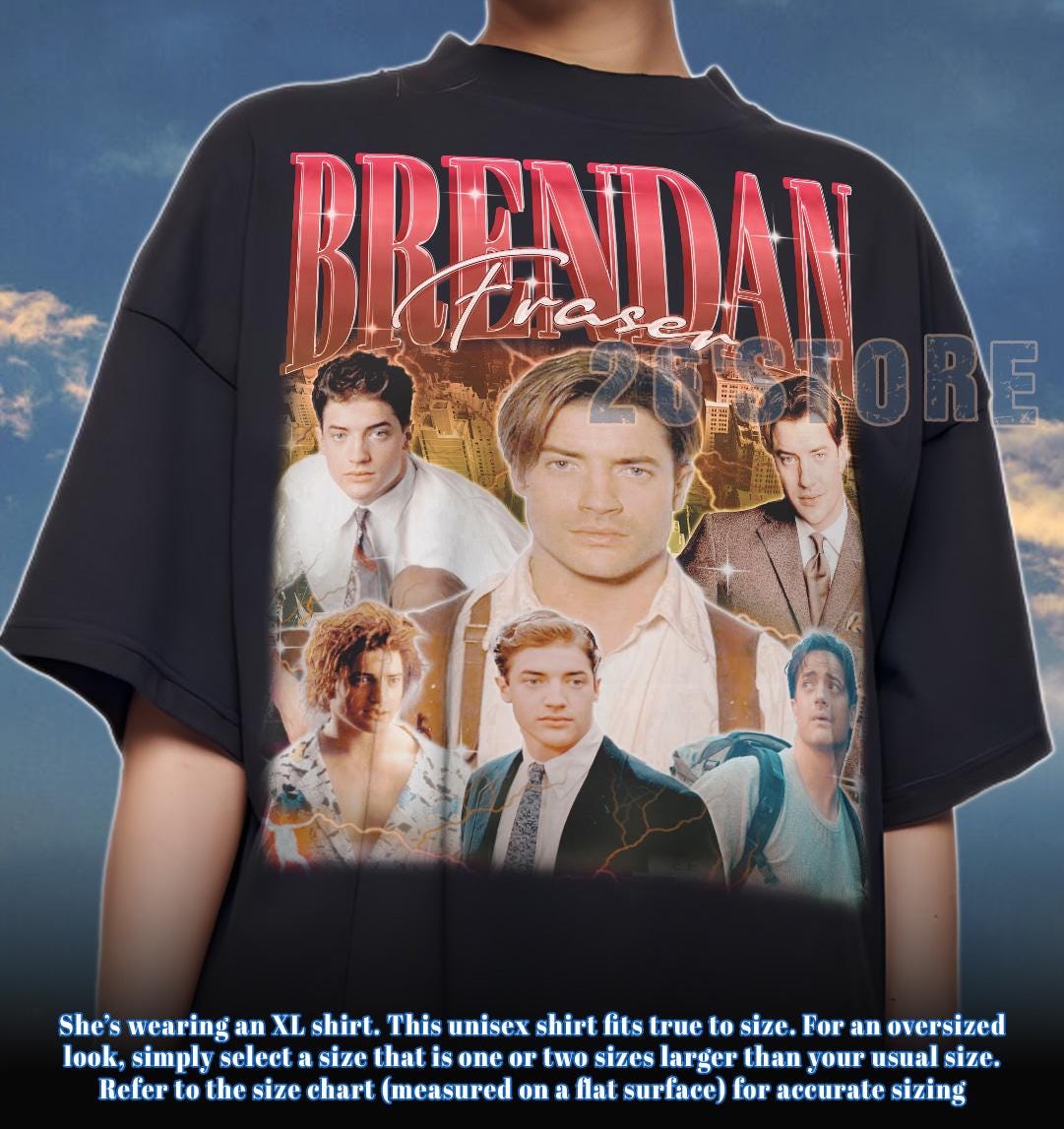 BRENDAN FRASER Shirt, Brendan Fraser Tshirt, Brendan Fraser Sweatshirt ...