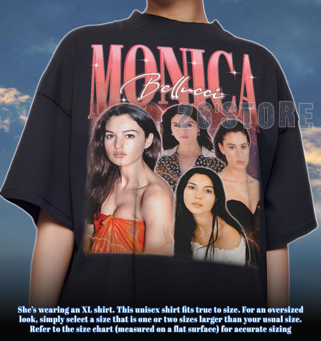 MONICA BELLUCCI Shirt, Monica Bellucci Tshirt, Monica Bellucci ...