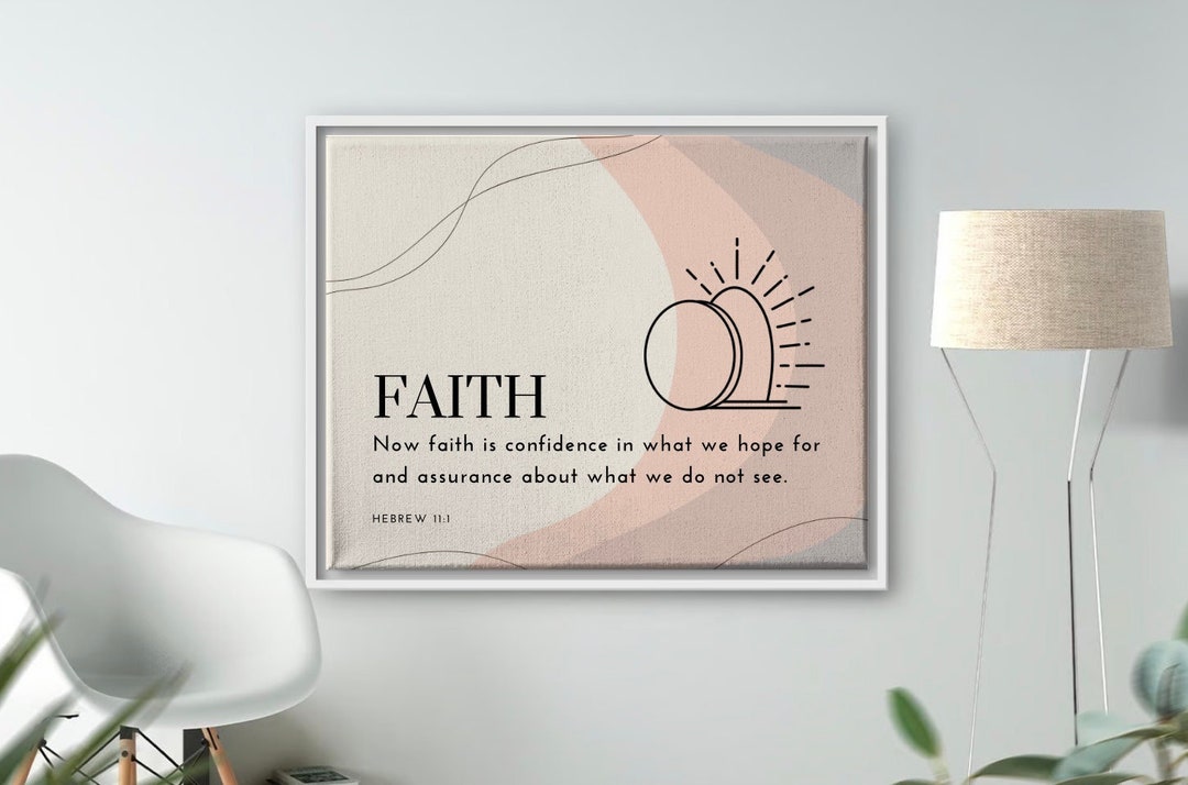 Faith Scripture Printable, Digital File for Wall Arts - Etsy