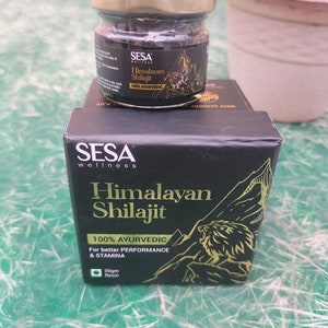 Sesa Himalayan Shilajit Resin: 100% Ayurvedic Shilajeet, Lab Certified, 20g - Etsy
