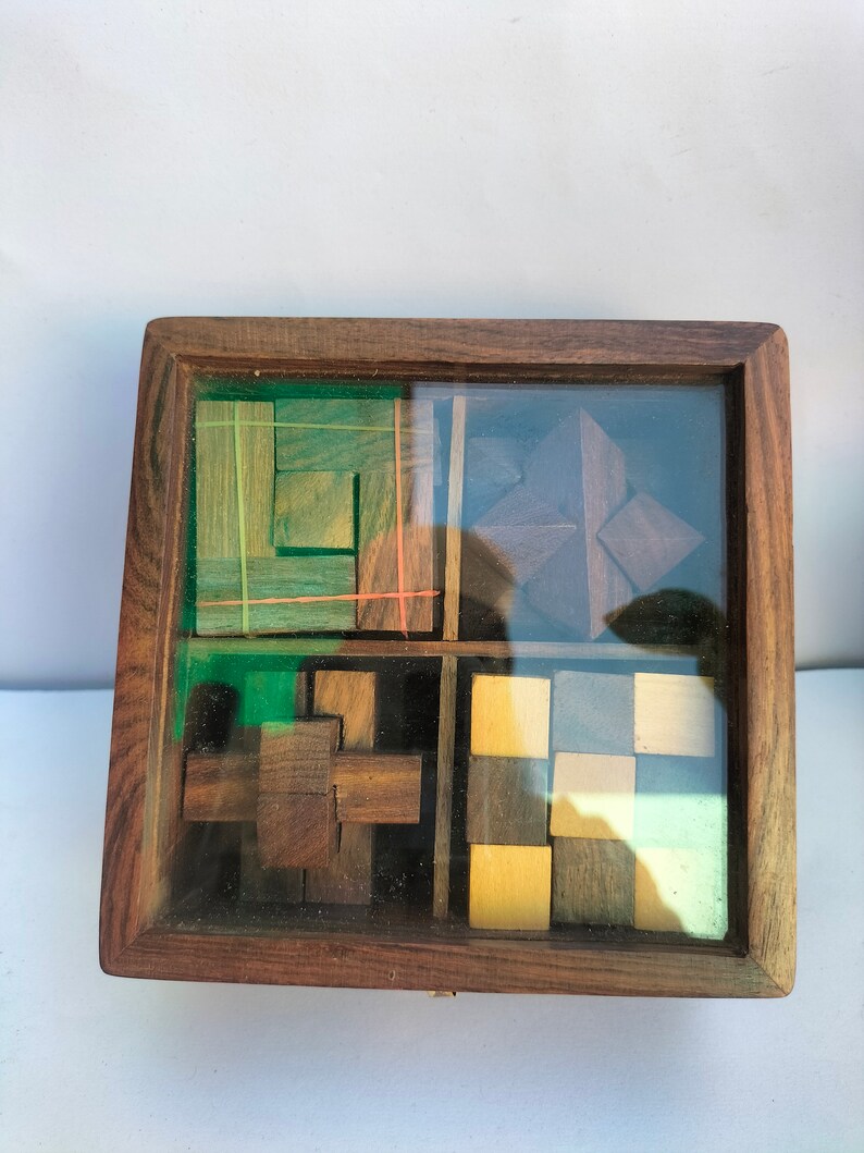 Wooden Brain Teaser Puzzles for Adults A Set of Intriguing Wooden ...