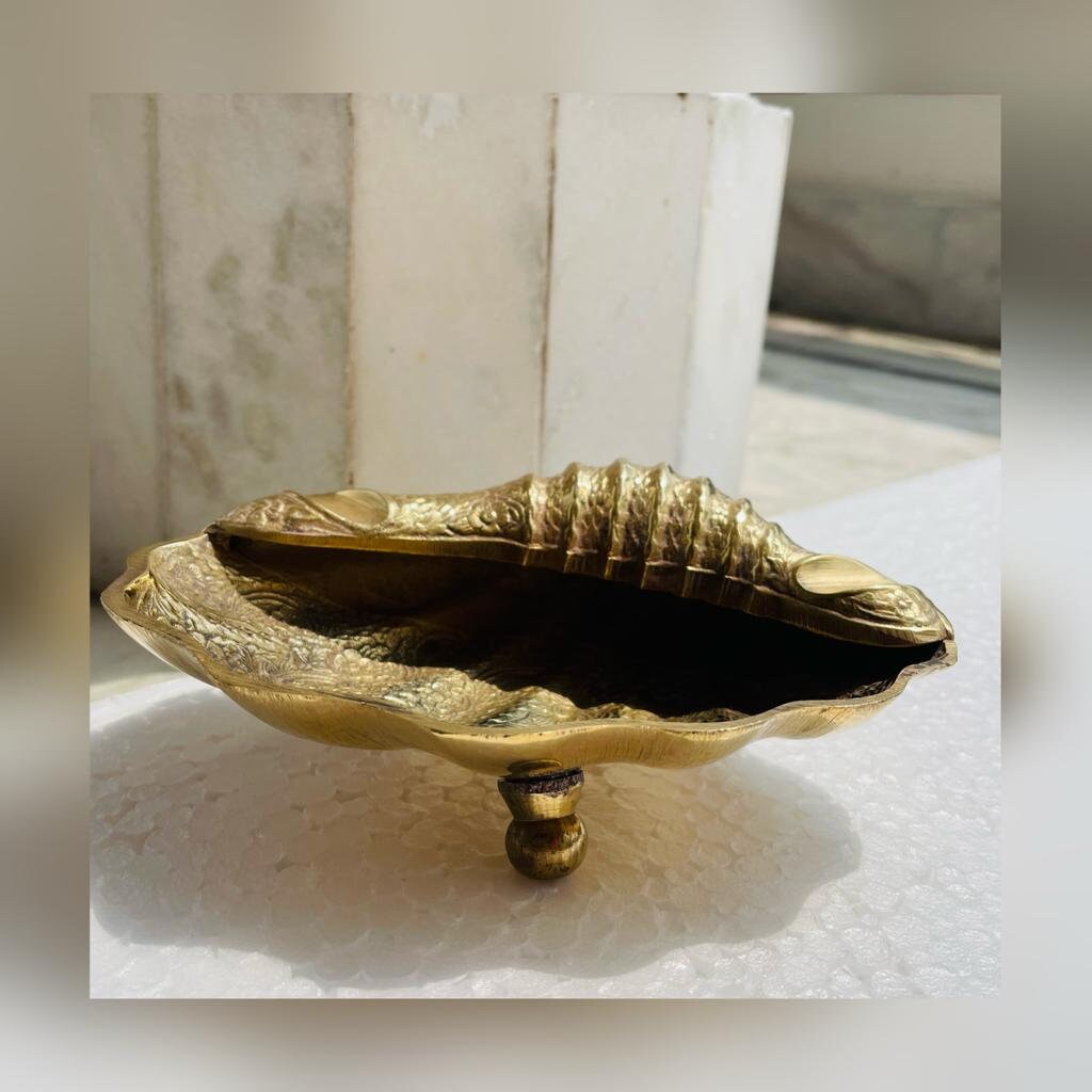 Exquisite Vintage Solid Brass Sea Shell Trinket Dish: A Stunning ...
