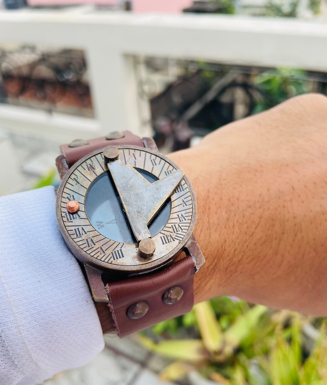 Handmade Wrist Compass Sundial Watch - A Vintage-style Gift, Perfect ...