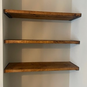 Alcove Pine Shelving - 37cm Deep (we Can Cut Any Width) - Etsy UK