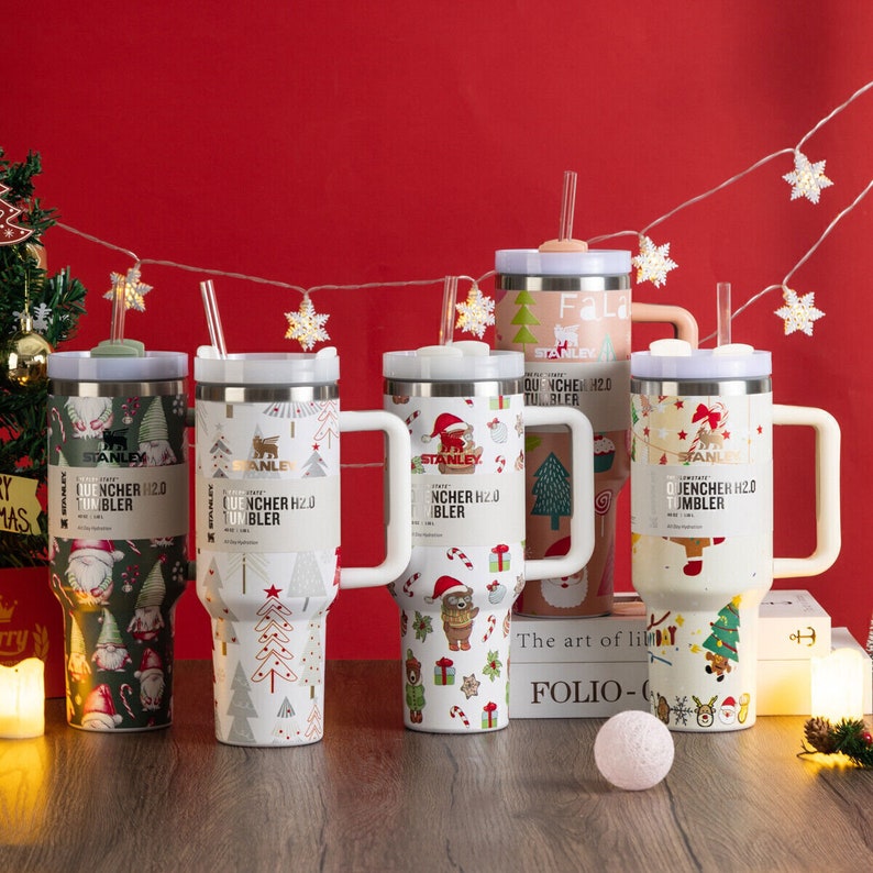 Christmas Stanley 40 Oz Quencher H2.0 Flowstate Tumbler - Etsy