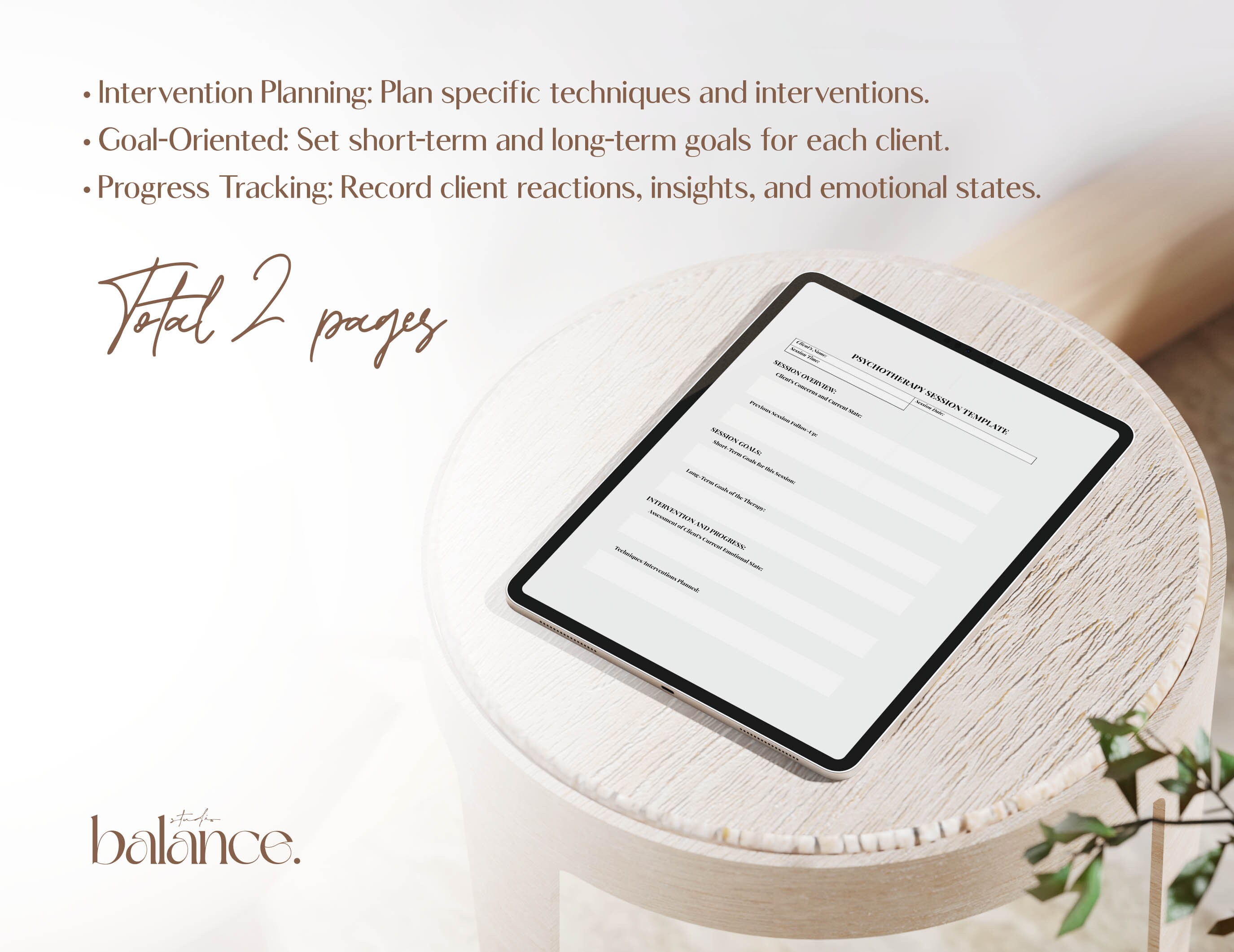 Psychotherapy Session Template Printable Therapy Worksheet - Etsy