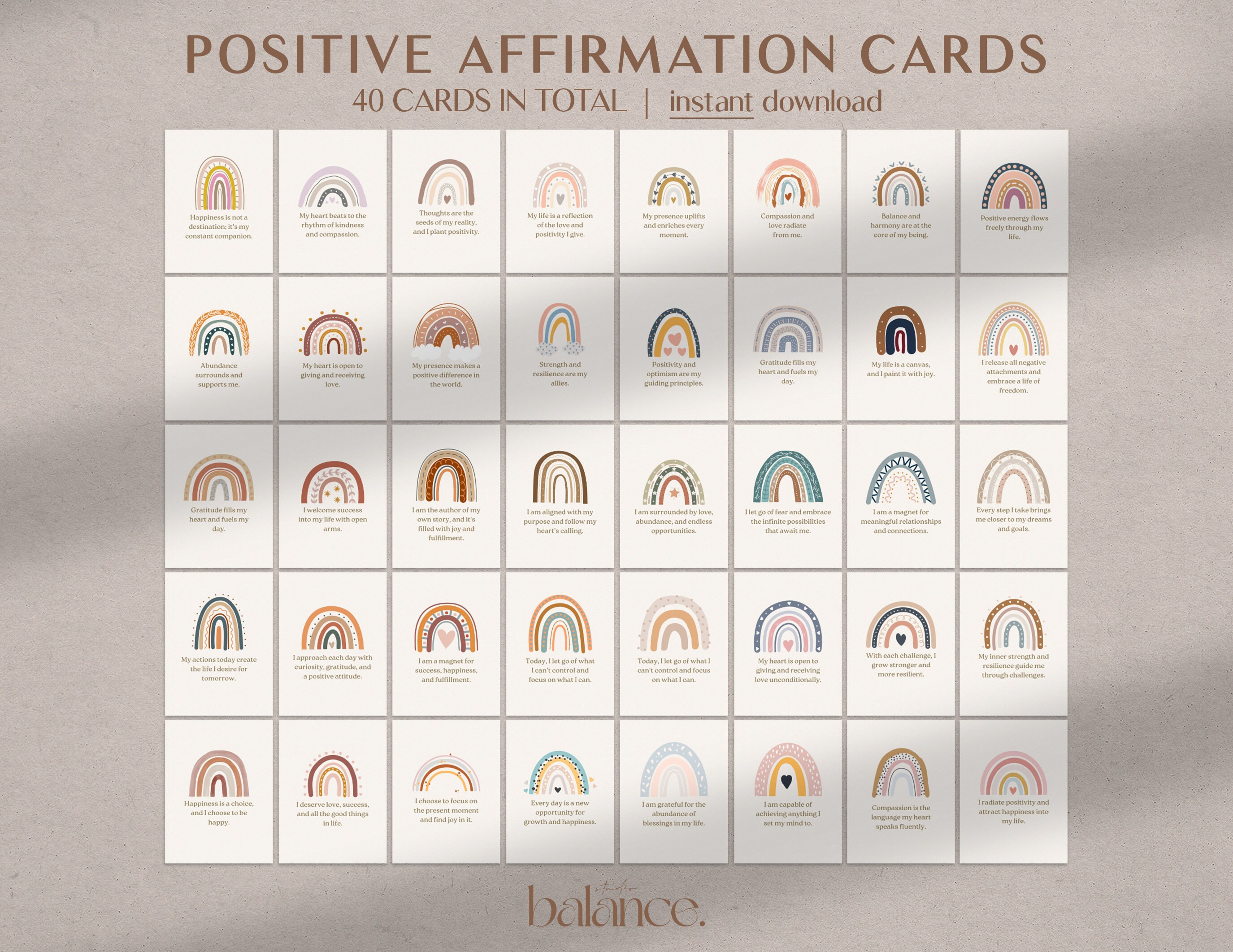 Affirmation Station Cards, Positive Quote Flash Cards, Affirmations ...