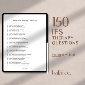 150 IFS (internal Family Systems) Therapy Questions - Therapist Tool ...