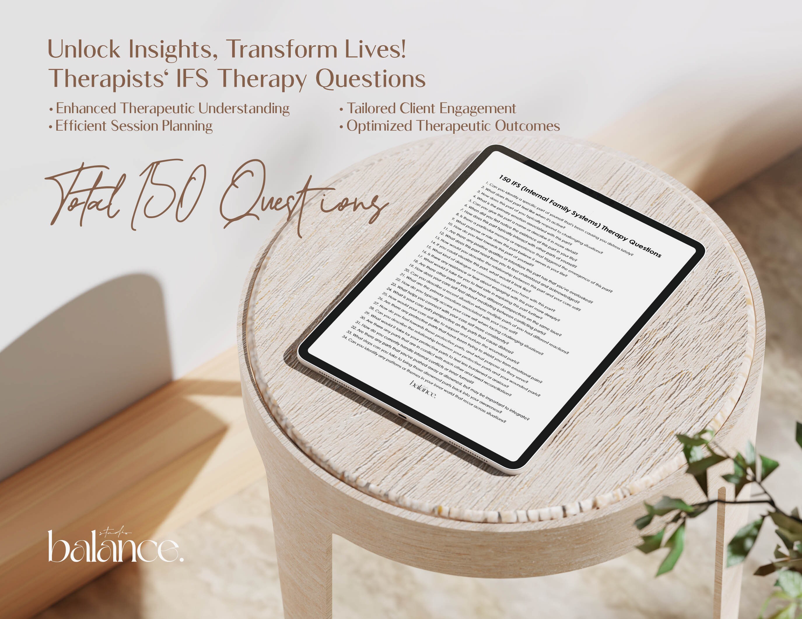 150 IFS (internal Family Systems) Therapy Questions - Therapist Tool ...