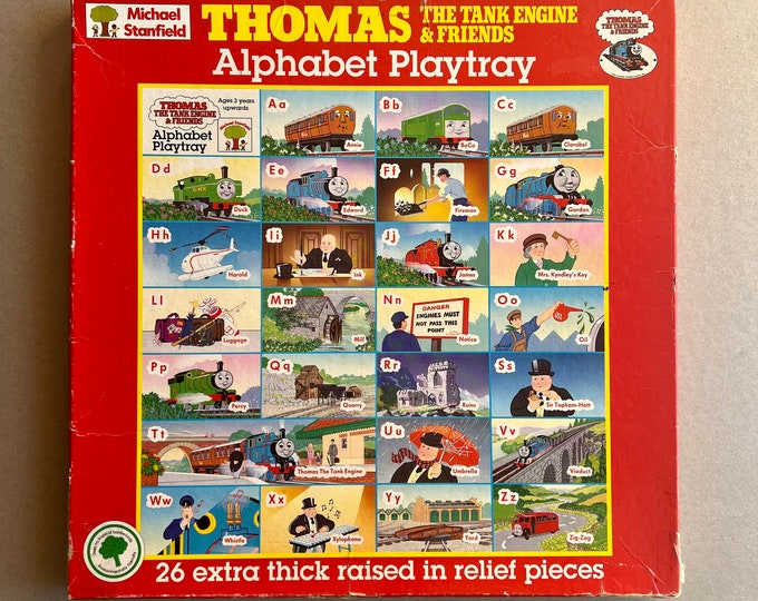 Thomas the Tank Engine Alphabet Playtray: Wooden Alphabet Puzzle ...