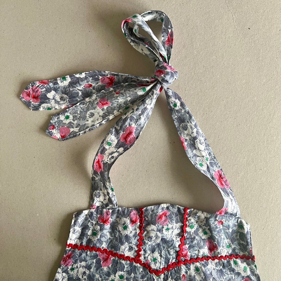 Full Summer Apron for Women: True Soviet Vintage, Floral Motif, Retro ...