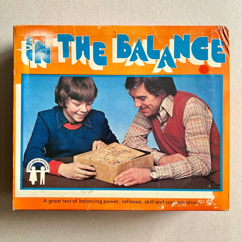 Rare Find Vintage Board Game for Children & Adults: IN THE BALANCE ...