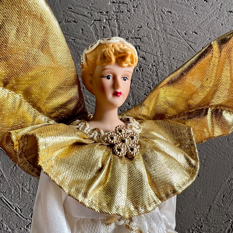 Christmas Tree Top Angel: True Vintage, 1980, Kitsch Decoration, Large ...