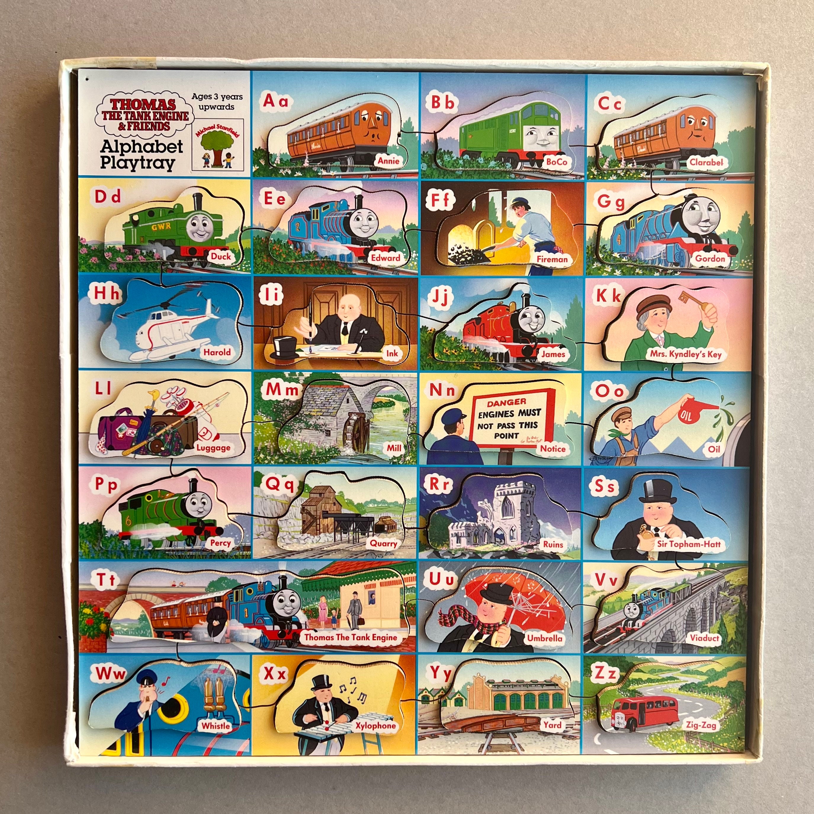 Thomas the Tank Engine Alphabet Playtray: Wooden Alphabet Puzzle ...