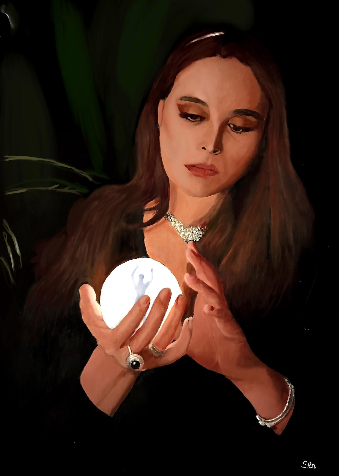 The Fortune Teller. Canvas Print. Original Oil Painting on Canvas Print ...